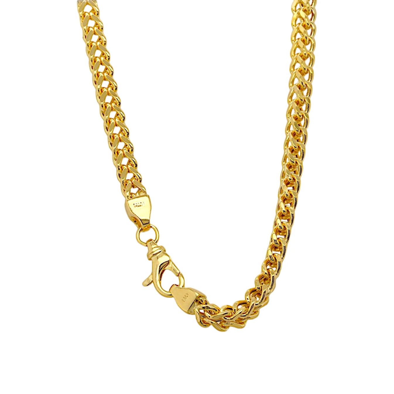 4.5x4 mm 10K yellow gold classic franco chain